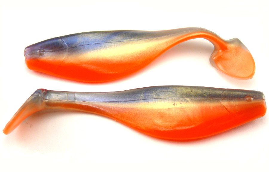 Big Bite 4" Shad - Gold Shad (5pcs) - AGM Lure Fishing
