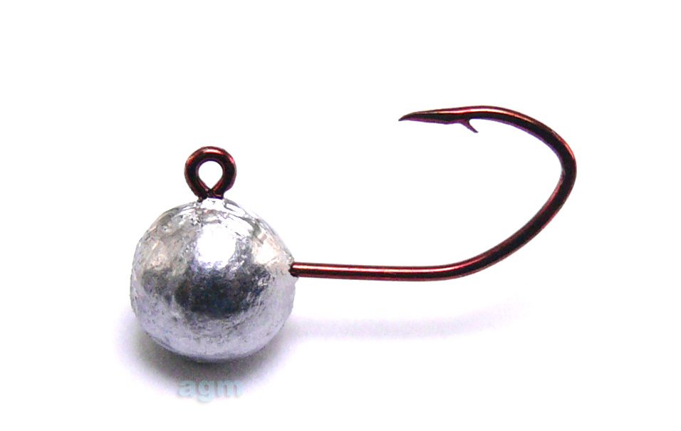 AGM Finesse Sickle Jig Head 1.1g - Size 10 RED (5pcs) - AGM Lure Fishing