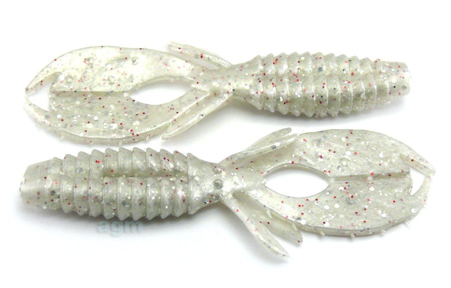 Big Bite 3in YoMama Pearl/Silver Red Flake 10pcs