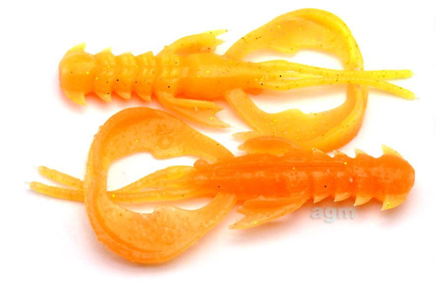 Crazy Fish 2.5" Nimble - 18D Citrus (7pcs) - AGM Lure Fishing