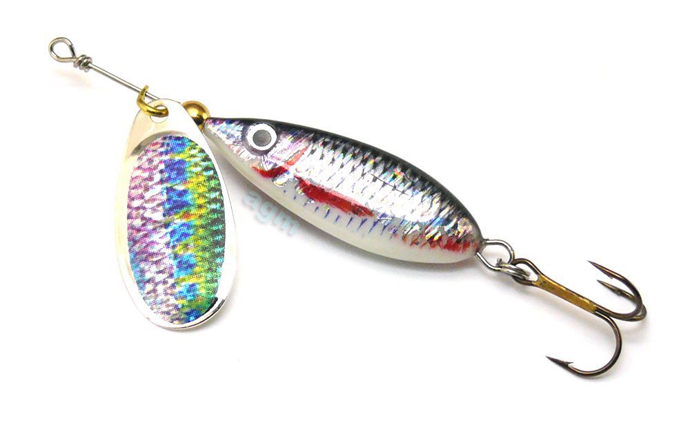 Hester Spinnow 7g - Holo Roach/Silver - AGM Lure Fishing