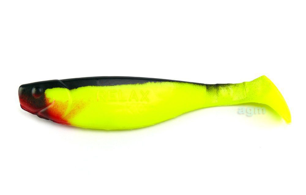Relax 5" Kopyto Shad - Silk Chartreuse/Black Back - AGM Lure Fishing