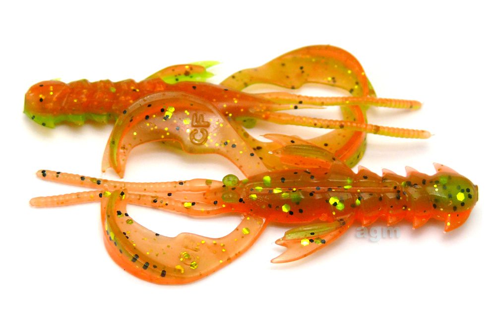 Crazy Fish 2.5in Nimble Orange Chartreuse 7pcs