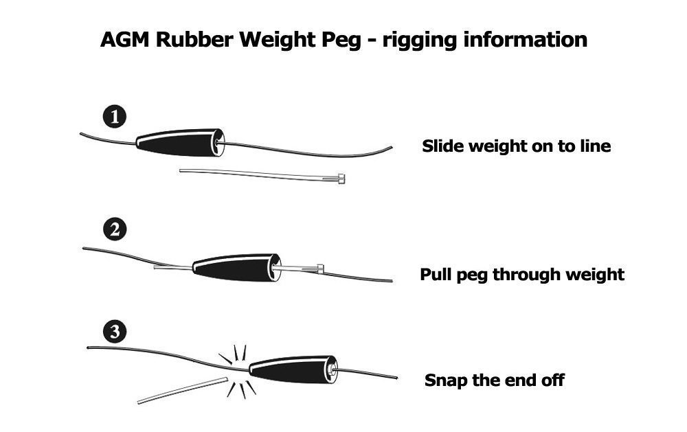 AGM Rubber Weight Peg (10pcs)