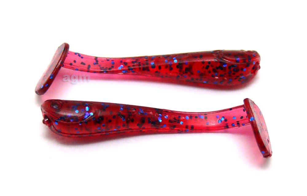 Crazy Fish 1.1in Nano Minnow Blue Ruby 16pcs