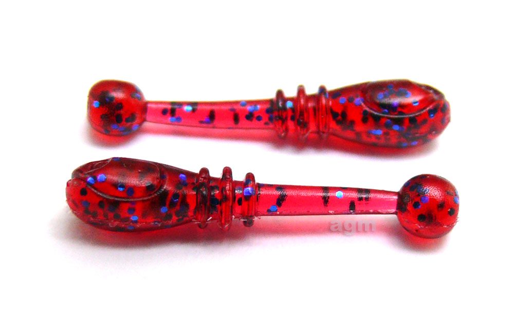 Crazy Fish 0.8in Whitebait 73 Blue Ruby 20pcs