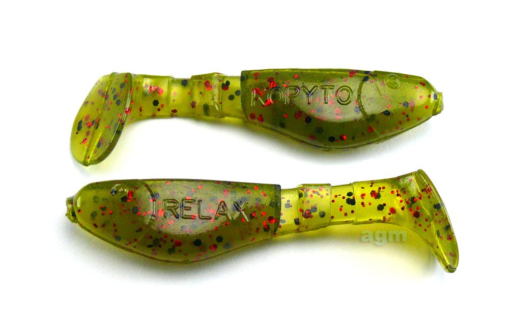 Relax 2" Kopyto Shad - Watermelon Gold Blk (3pcs)