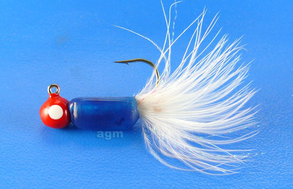 AGM Fly Jig 1.7g – Red/Blue/White